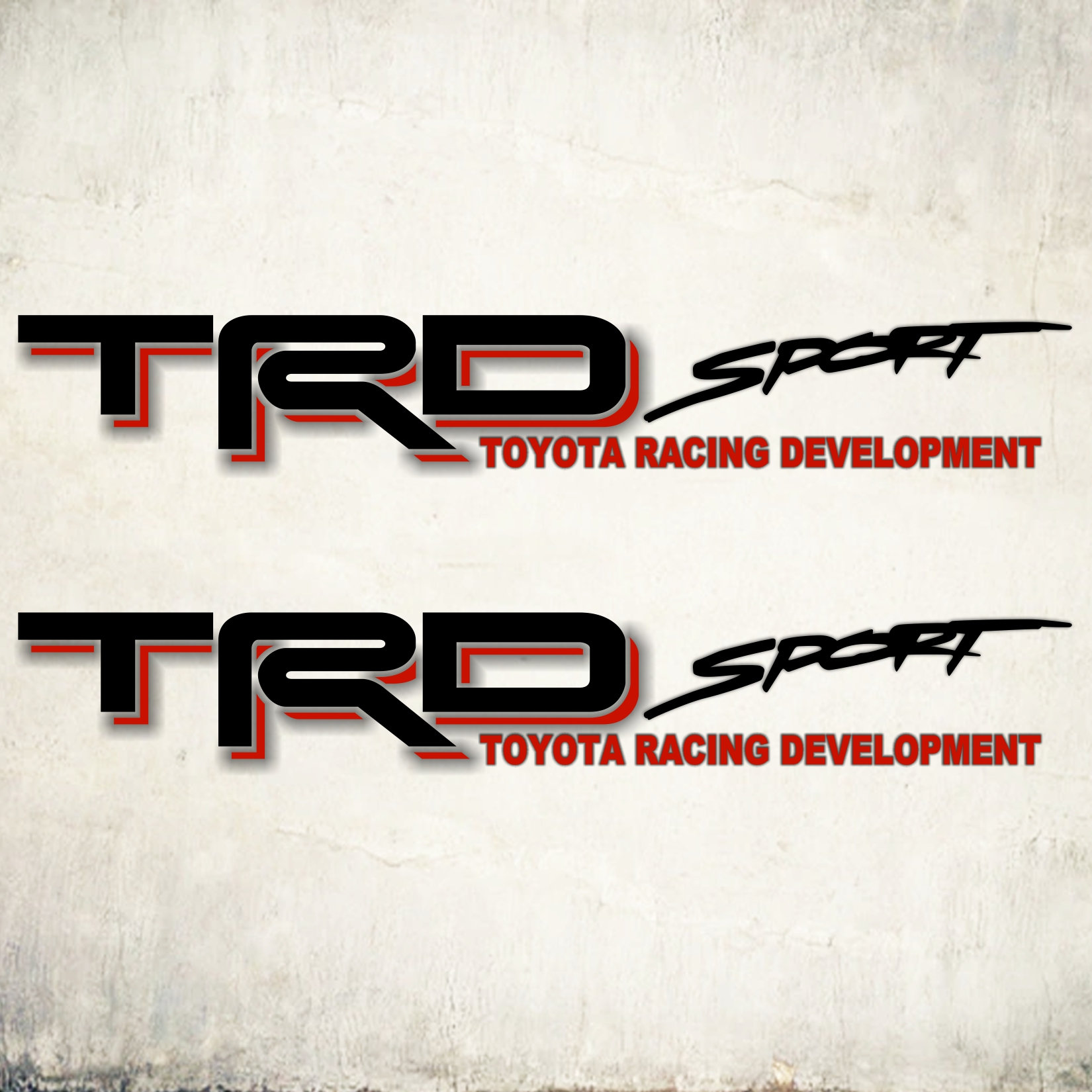 TRD Sport Decal Sticker Toyota Black Matte and Red TRUCK - Etsy