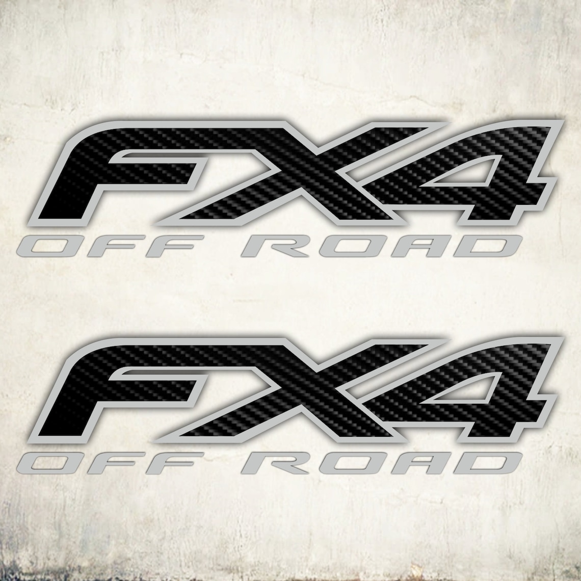 Fx4 Off road Sticker decal fiber carbon Silverado truck - Etsy.de