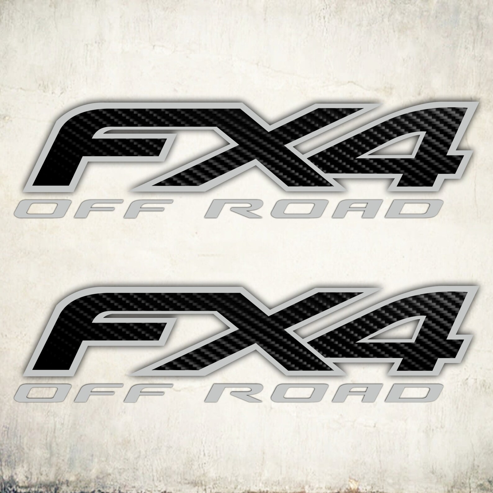 Fx4 Off road Sticker decal fiber carbon Silverado truck - Etsy.de