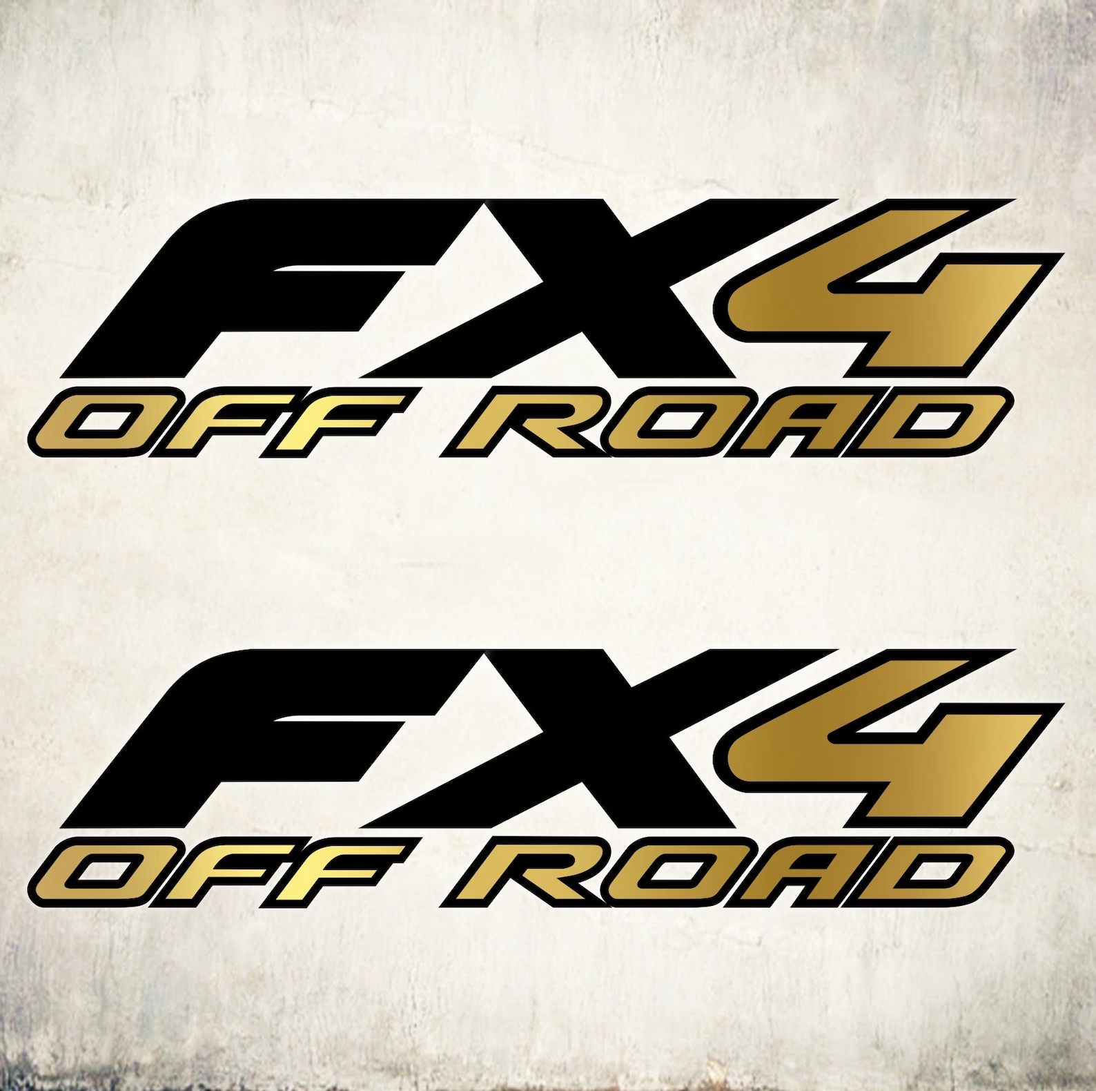 Fx4 off Road Decal Sticker Black Matte and Gold / Set - Etsy
