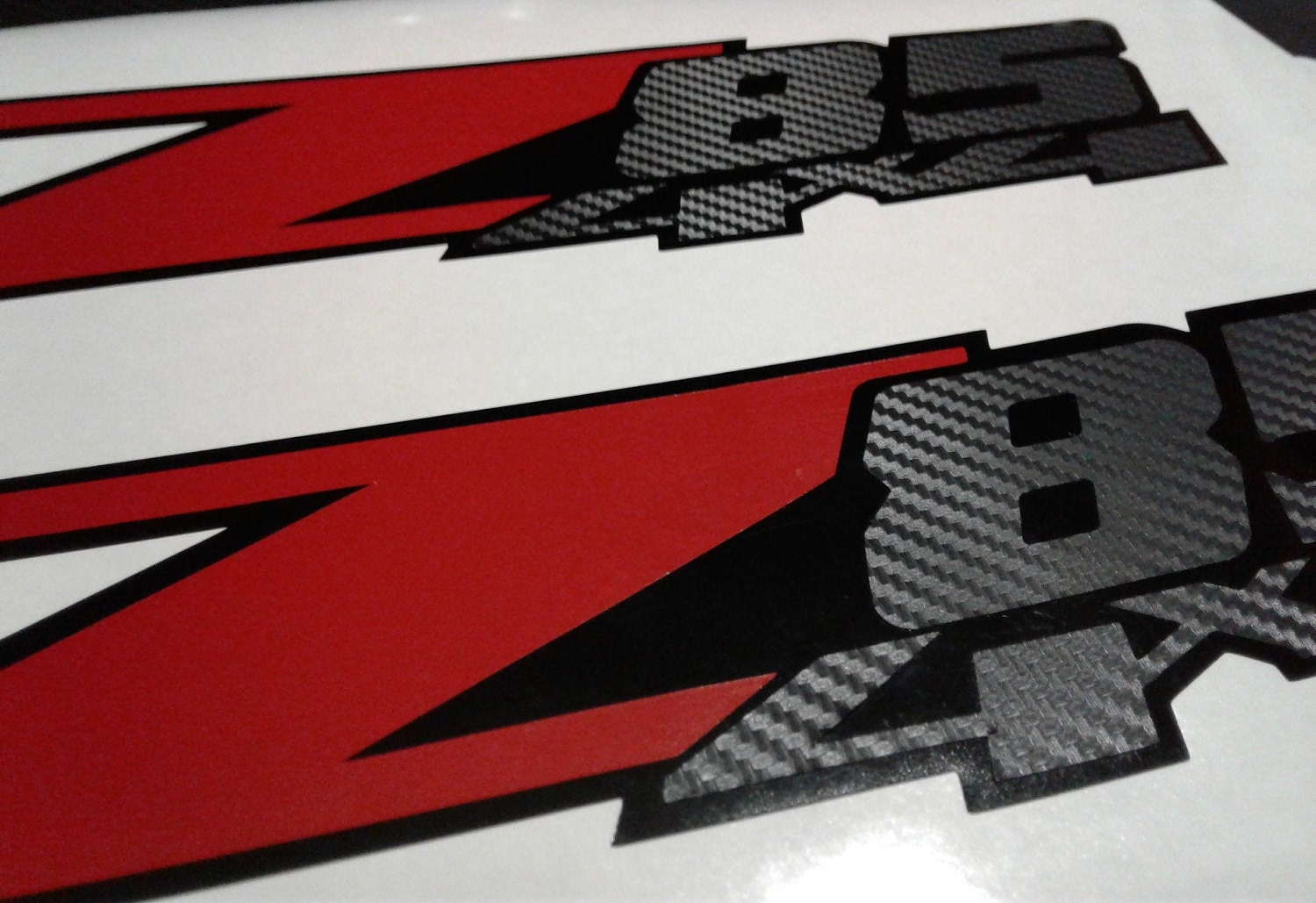 Z85 4x4 Sticker Decal Fiber Carbono Silverado Truck SET - Etsy
