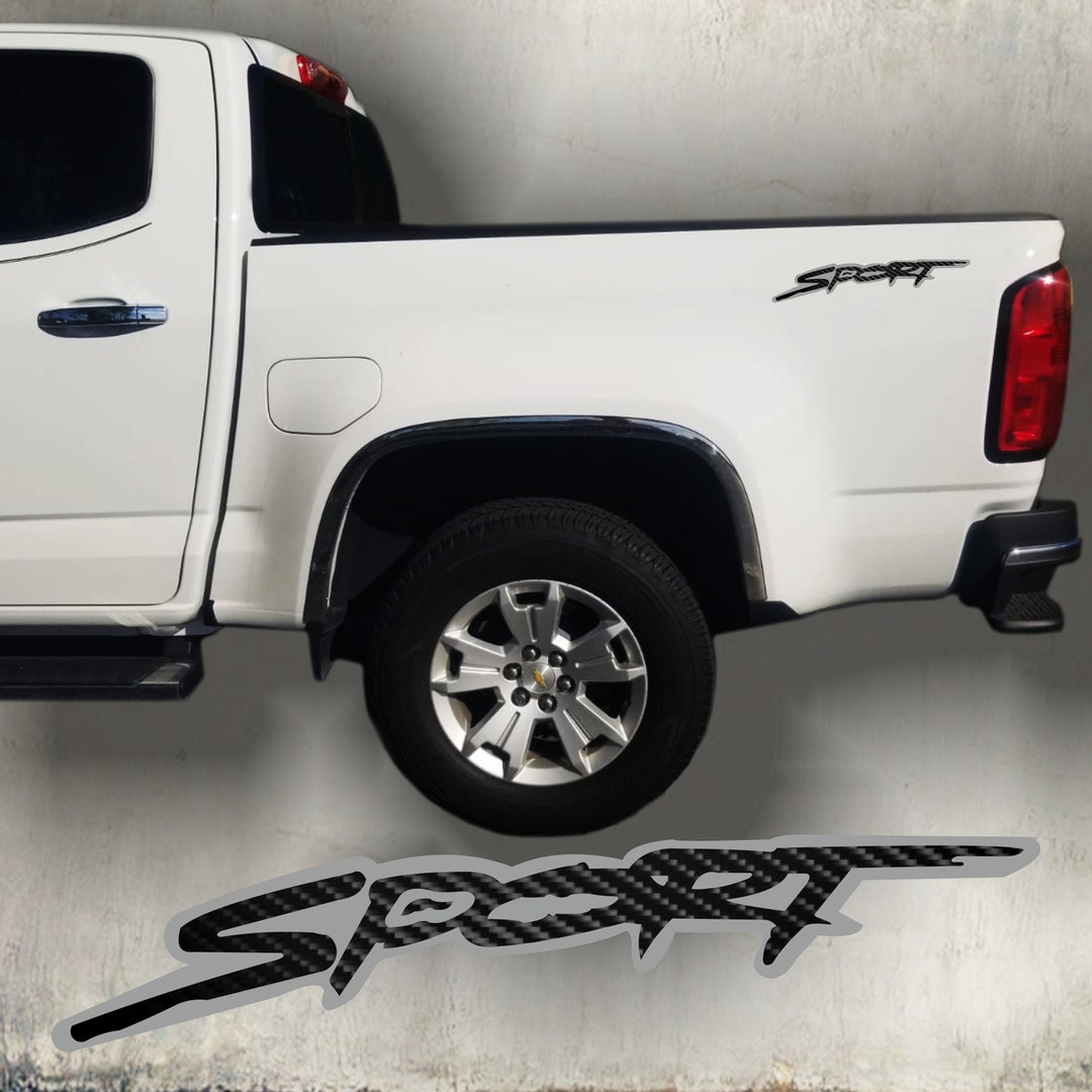 Sport Stickers Decals Ford Silverado, Truck, Dodge, Black Fiber Carbon ...