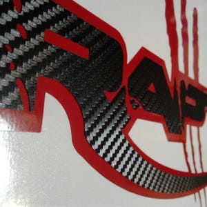 RAPTOR Vinyl Decal Sticker Carbon Fiber (set) - Etsy