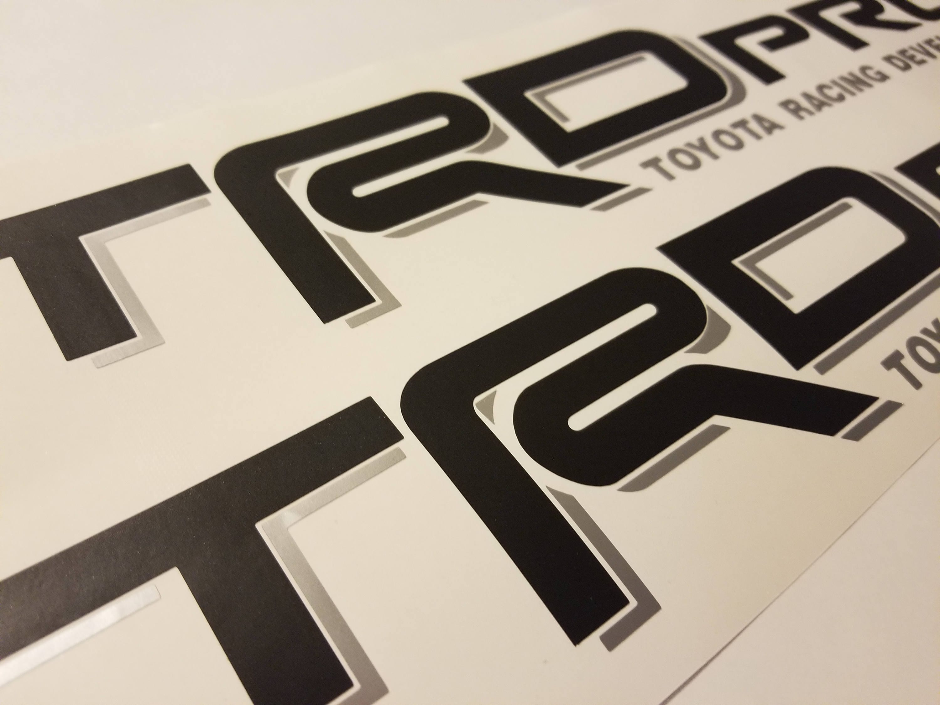 TRD PRO Decal Sticker Black Matte and Gray, Toyota - Etsy