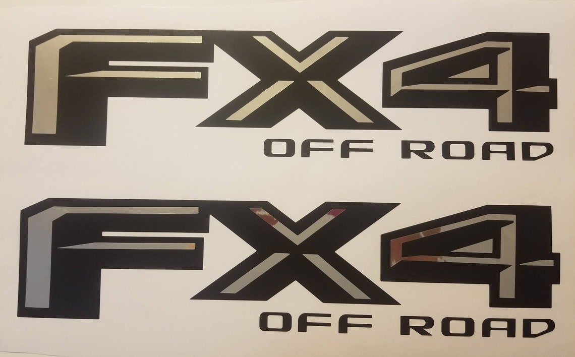 Fx4 off Road Decal Sticker Silverado Truck Ford (SET) Black Matte and ...
