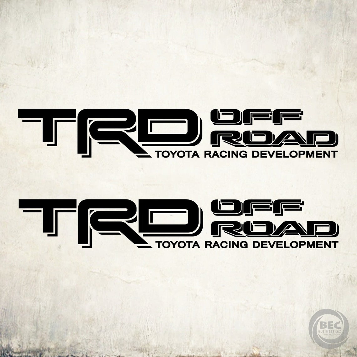 TOYOTA TRD off Road Decal Sticker Black Matte SET Cut - Etsy