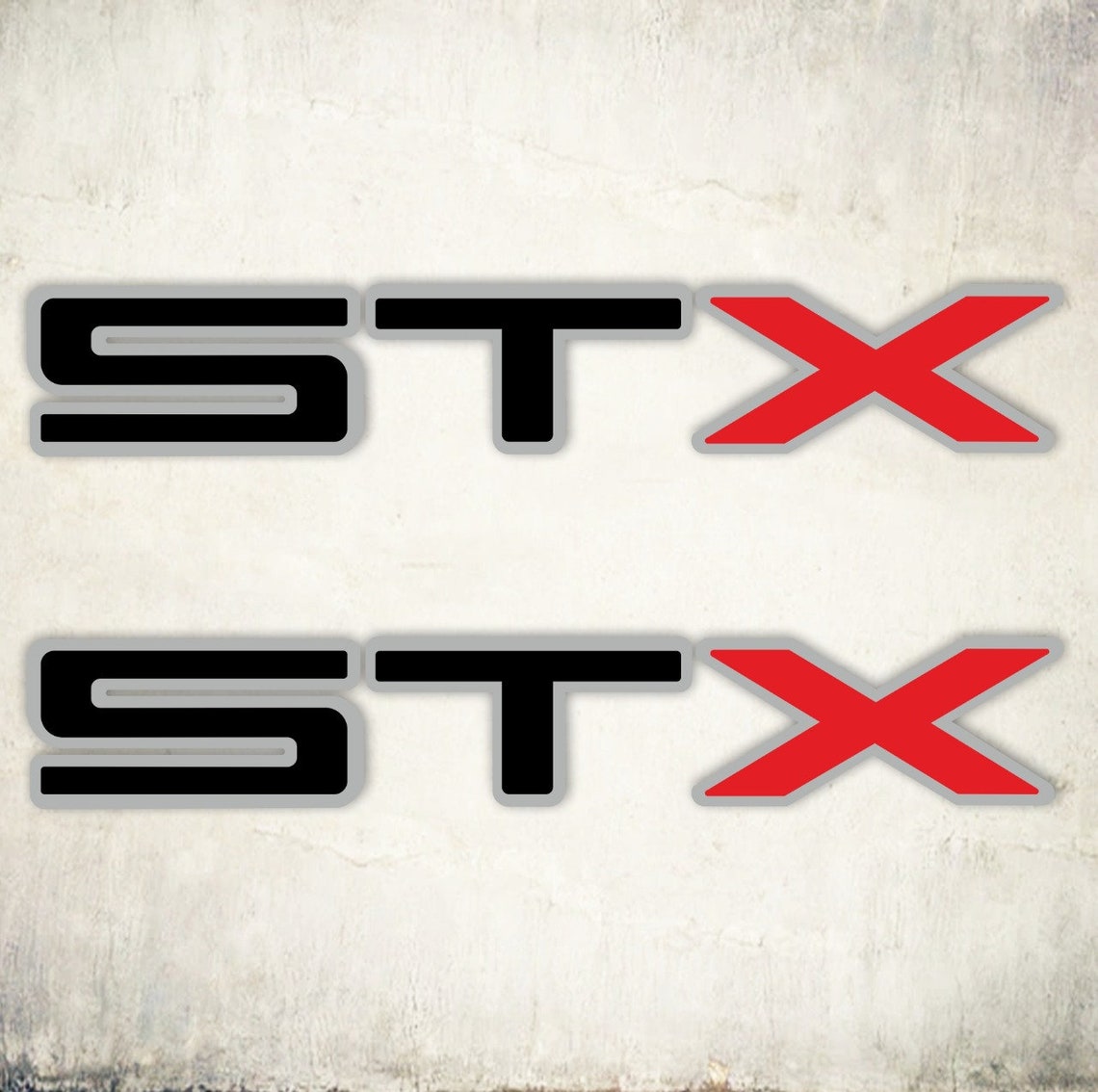 STX Decal Stickers Black Matte Gray Red Ford set - Etsy