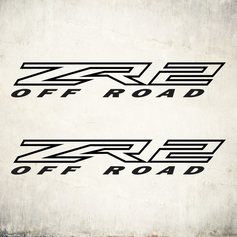 ZR2 off Road Decals Chevy Colorado Bedside Truck Sticker 2pc - Etsy