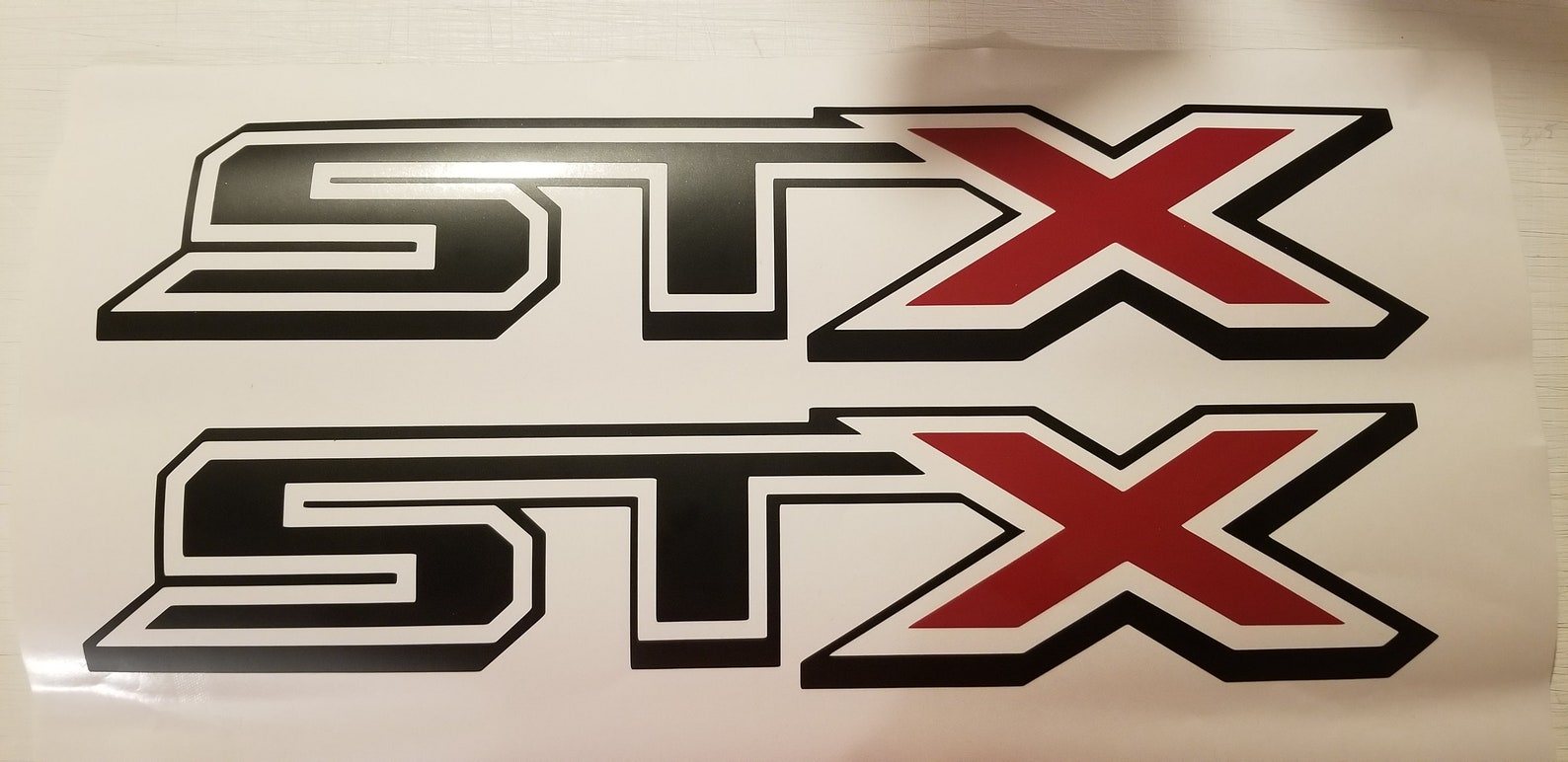 STX Decal Stickers Black and Red Silverado Ford 150 Super - Etsy