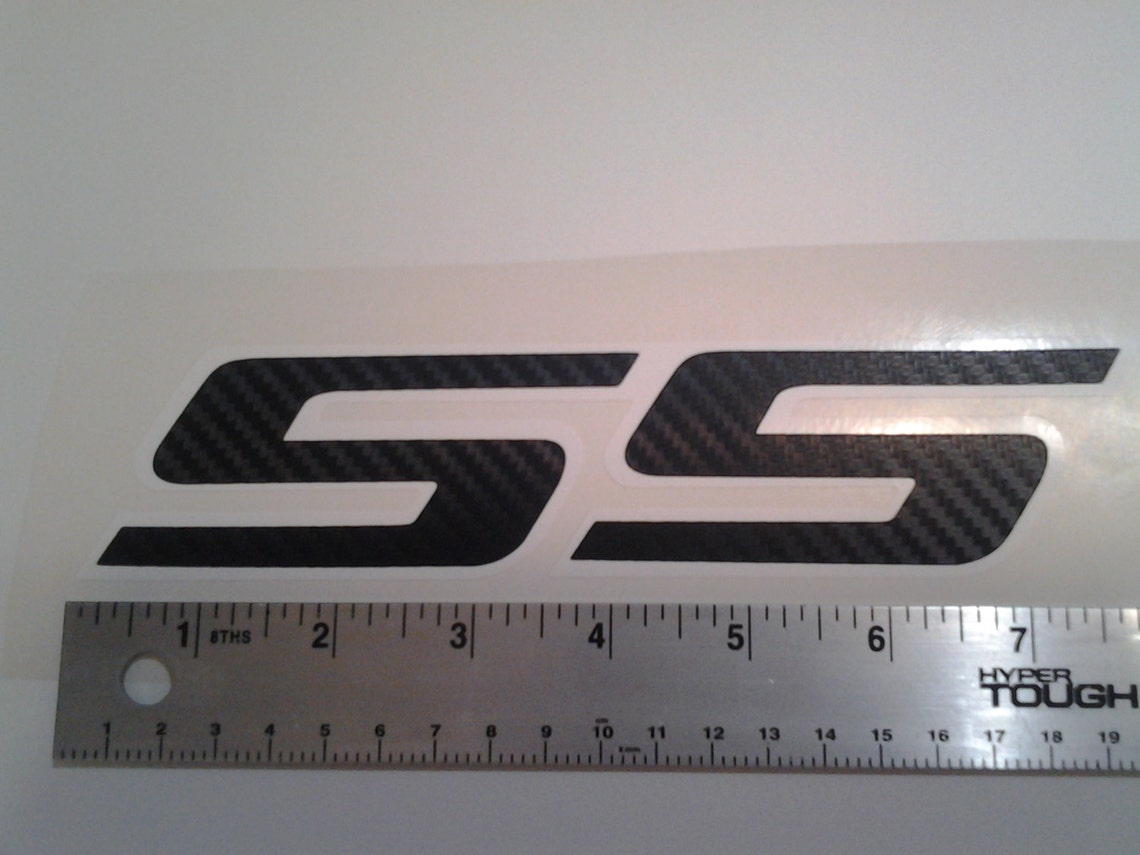 Camaro Ss Stickers Decal, Fiber Carbon (8" X 1.8") SET - Etsy