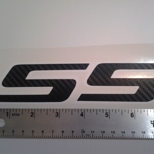 Camaro Ss Stickers Decal, Fiber Carbon (8" X 1.8") SET - Etsy