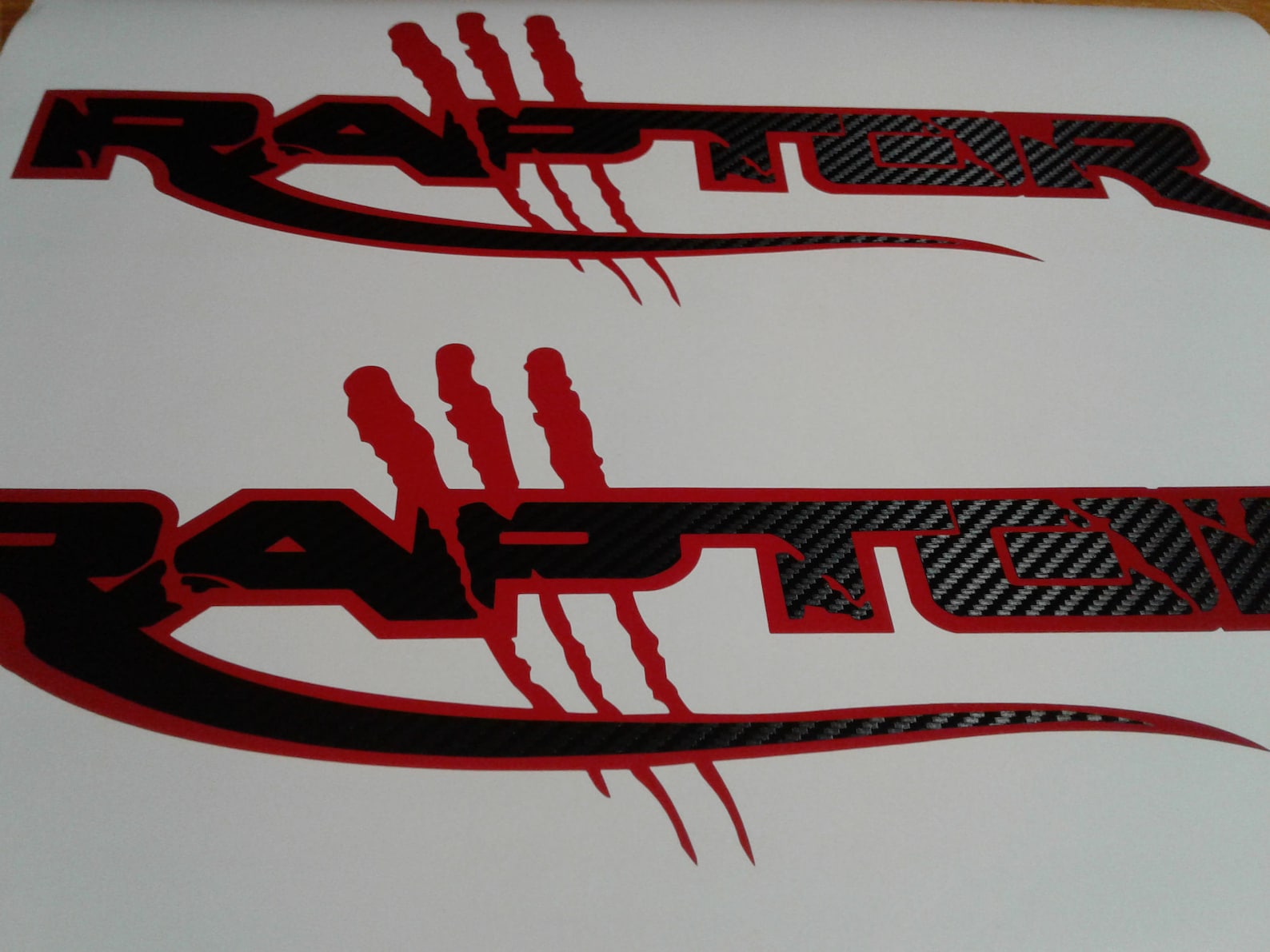RAPTOR Vinyl Decal Sticker Carbon Fiber set - Etsy