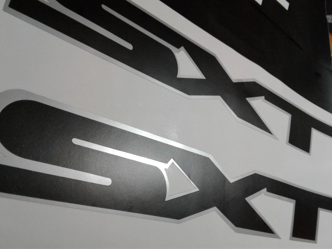 SXT decal sticker flat black TRUCK set | Etsy