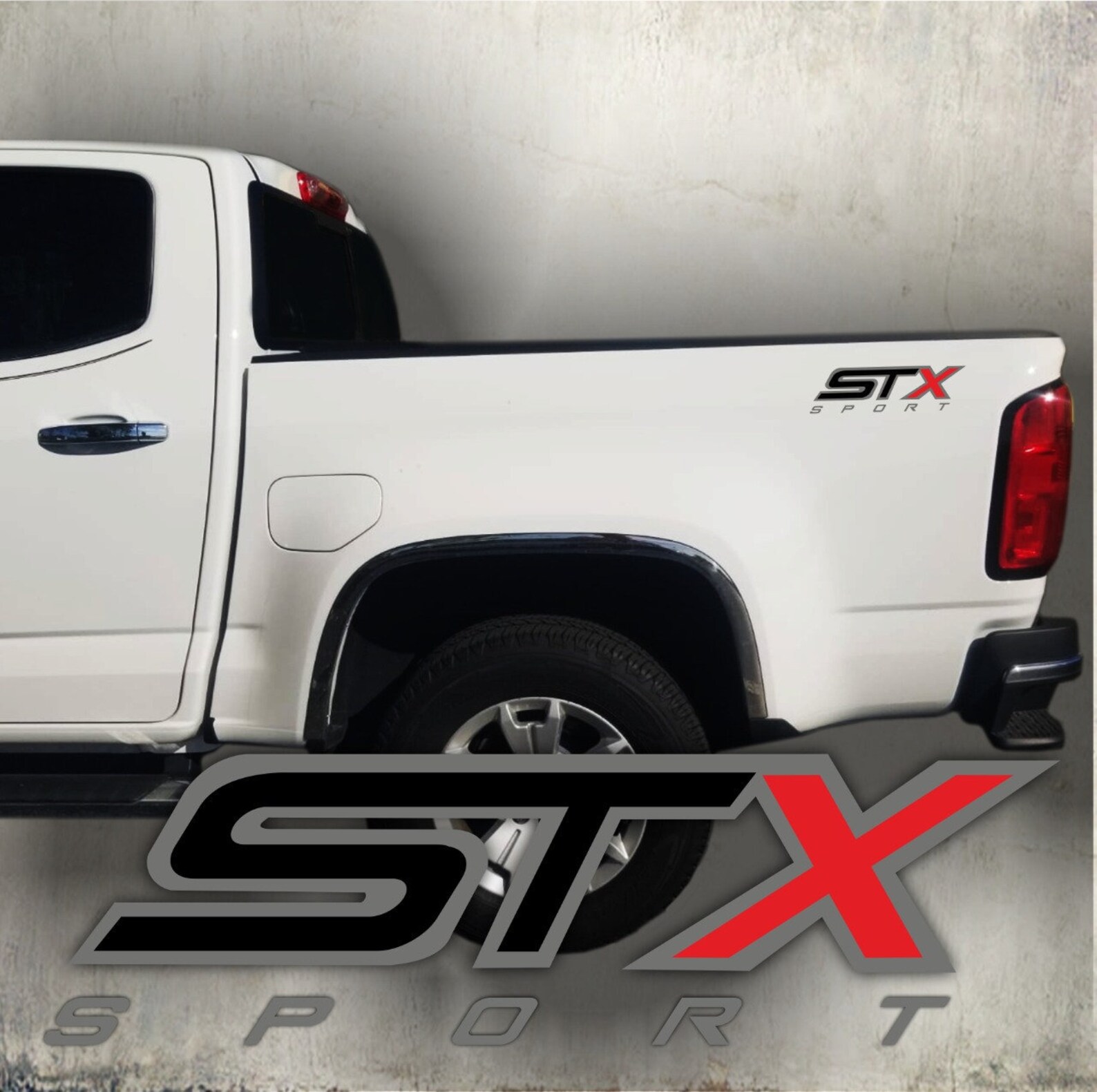STX sport decal stickers flat black silverado truck chevrolet | Etsy