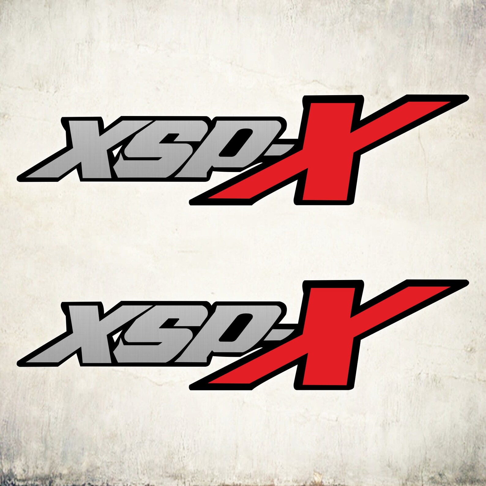 XSP-X sport decal stickers Silver black and red truck | Etsy