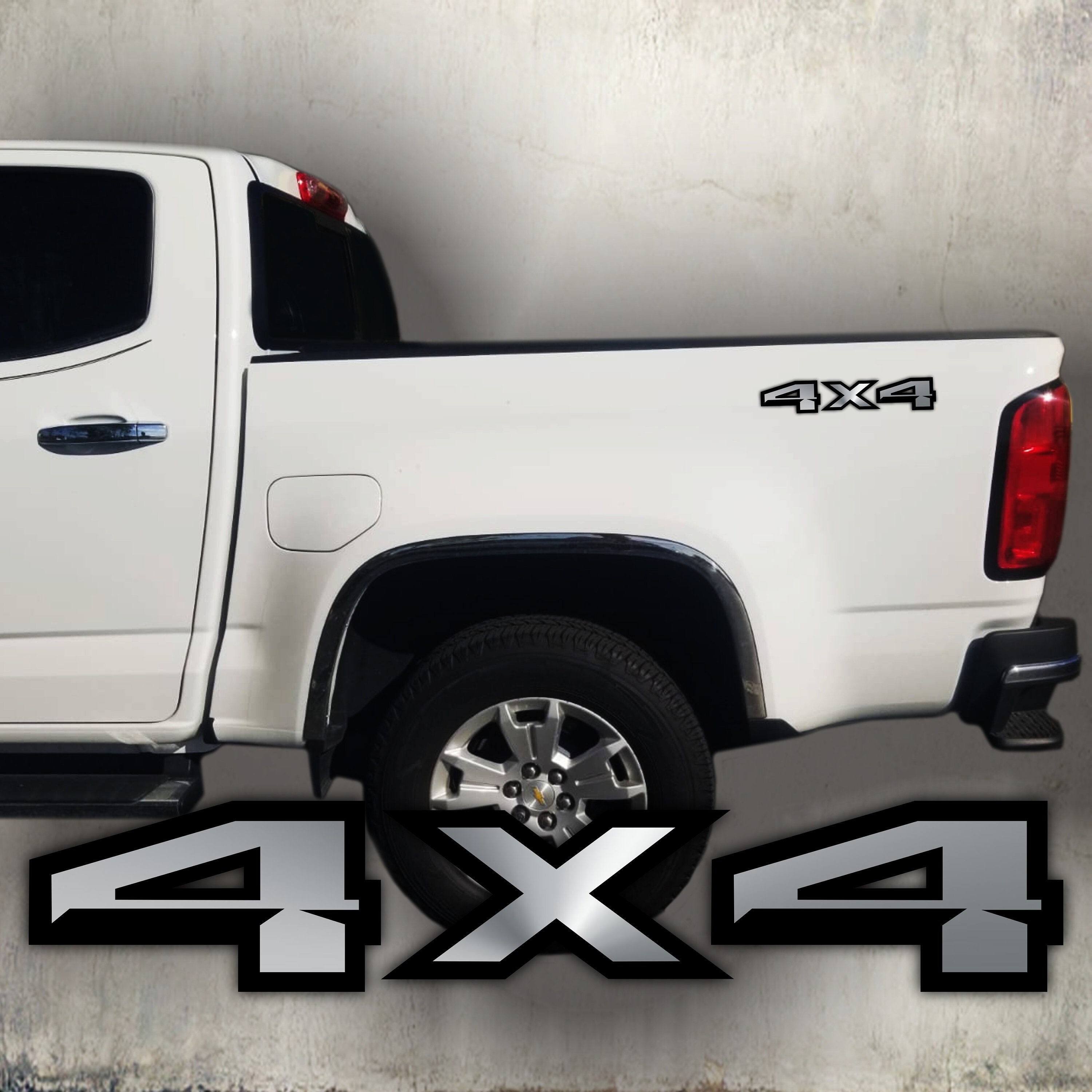 4X4 Decal Stickers Black and Chromo Silverado Truck Chevrolet - Etsy
