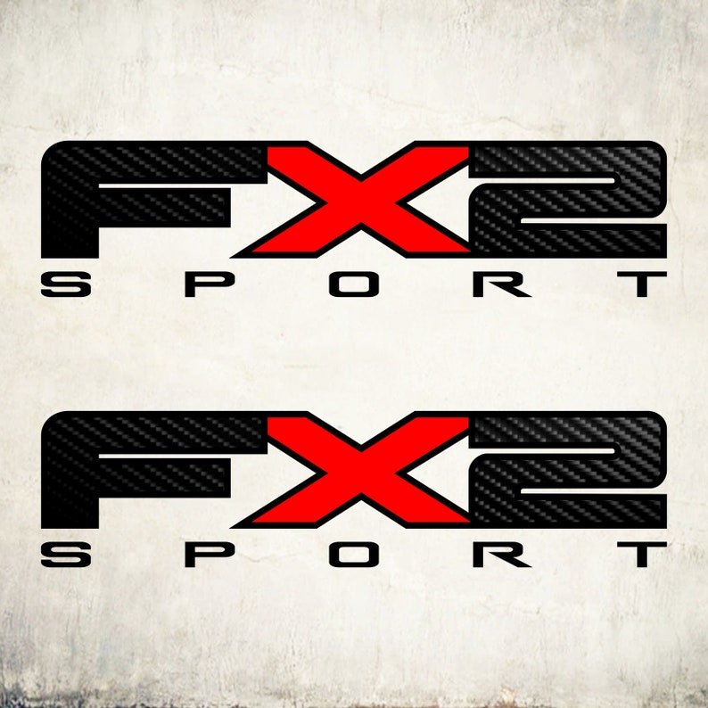 Fx2 Sport Sticker Decal Truck Ford SET Carbon Fiber - Etsy