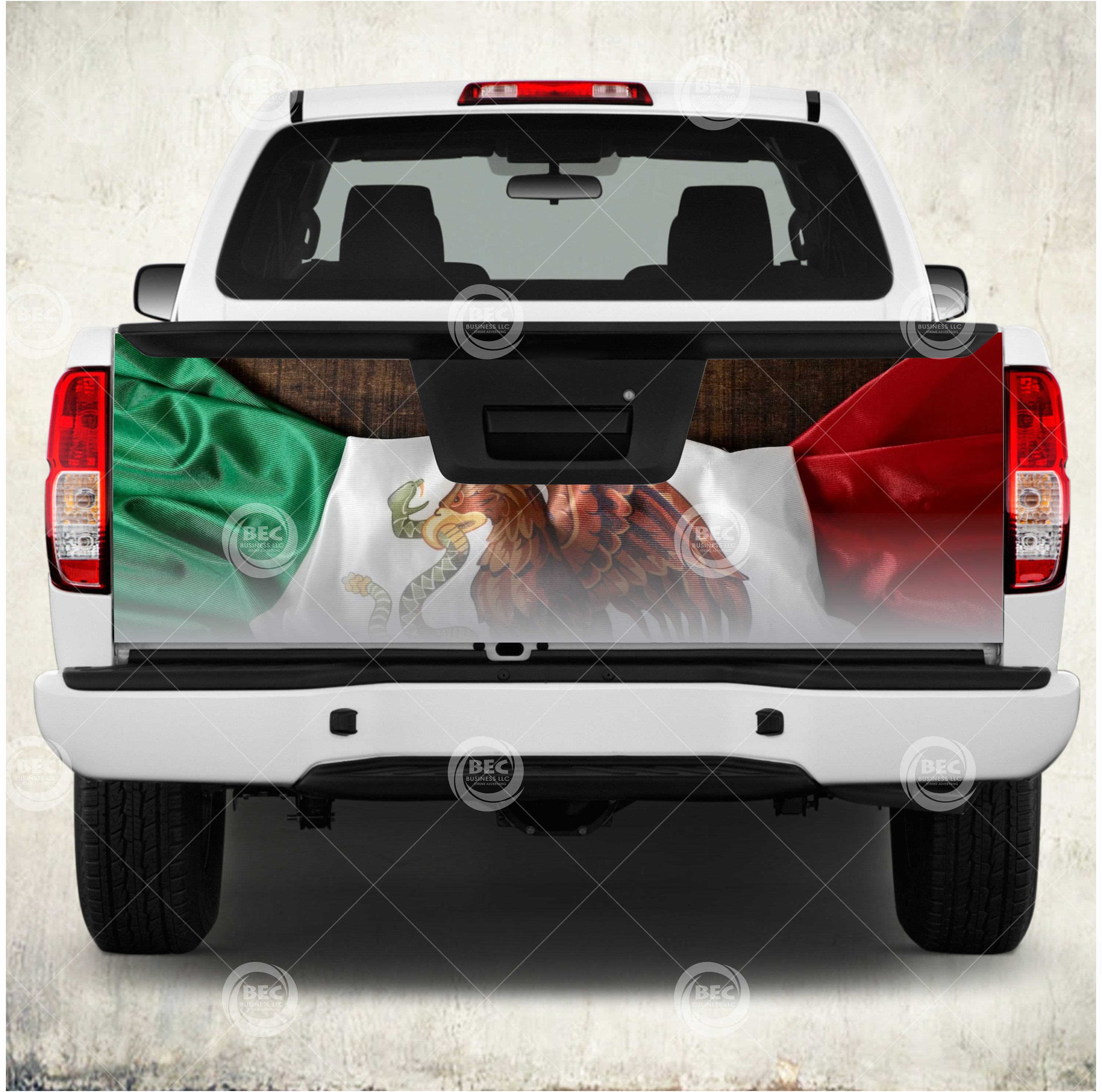 Mexican Flag Tailgate Wrap Vinyl Graphic Laminated - Etsy