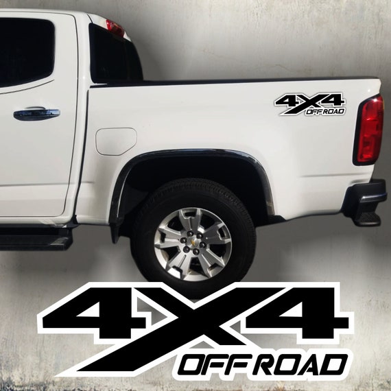 4x4 off Road Decal Sticker Black Matte and Gray SILVERADO | Etsy