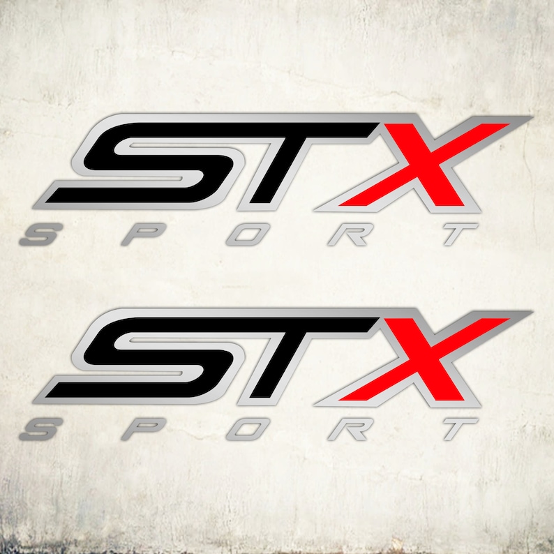 STX Sport, Decal Stickers, Black Matte and Chrome Truck (set) - Etsy