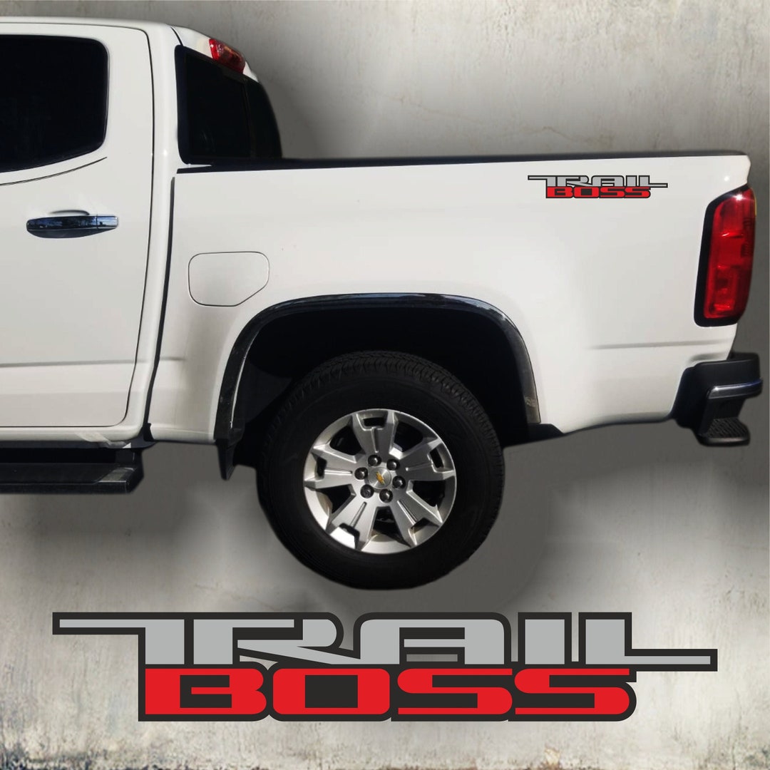 TRAIL BOSS Decal Sticker Chevrolet, SET Truck Cut Vinyl - Etsy