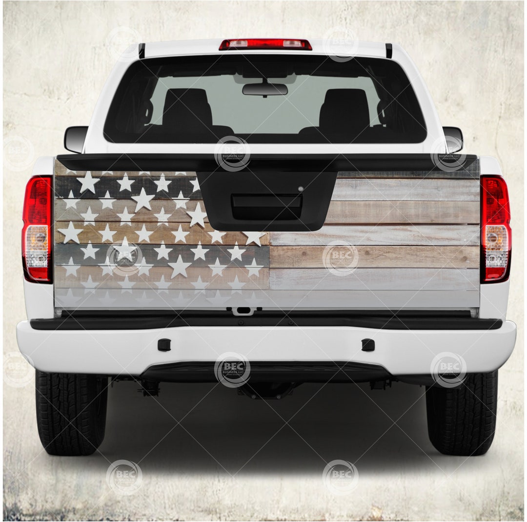 American Flag Tailgate Wrap Vinyl Graphic Laminated - Etsy