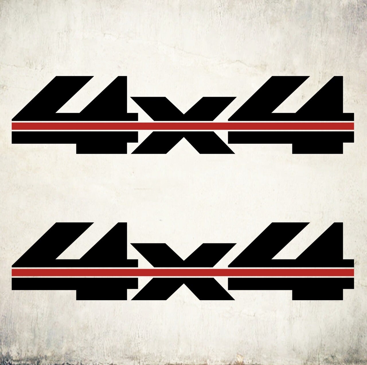 4X4 Sport DECAL Stickers Black Matte and Red Truckset - Etsy