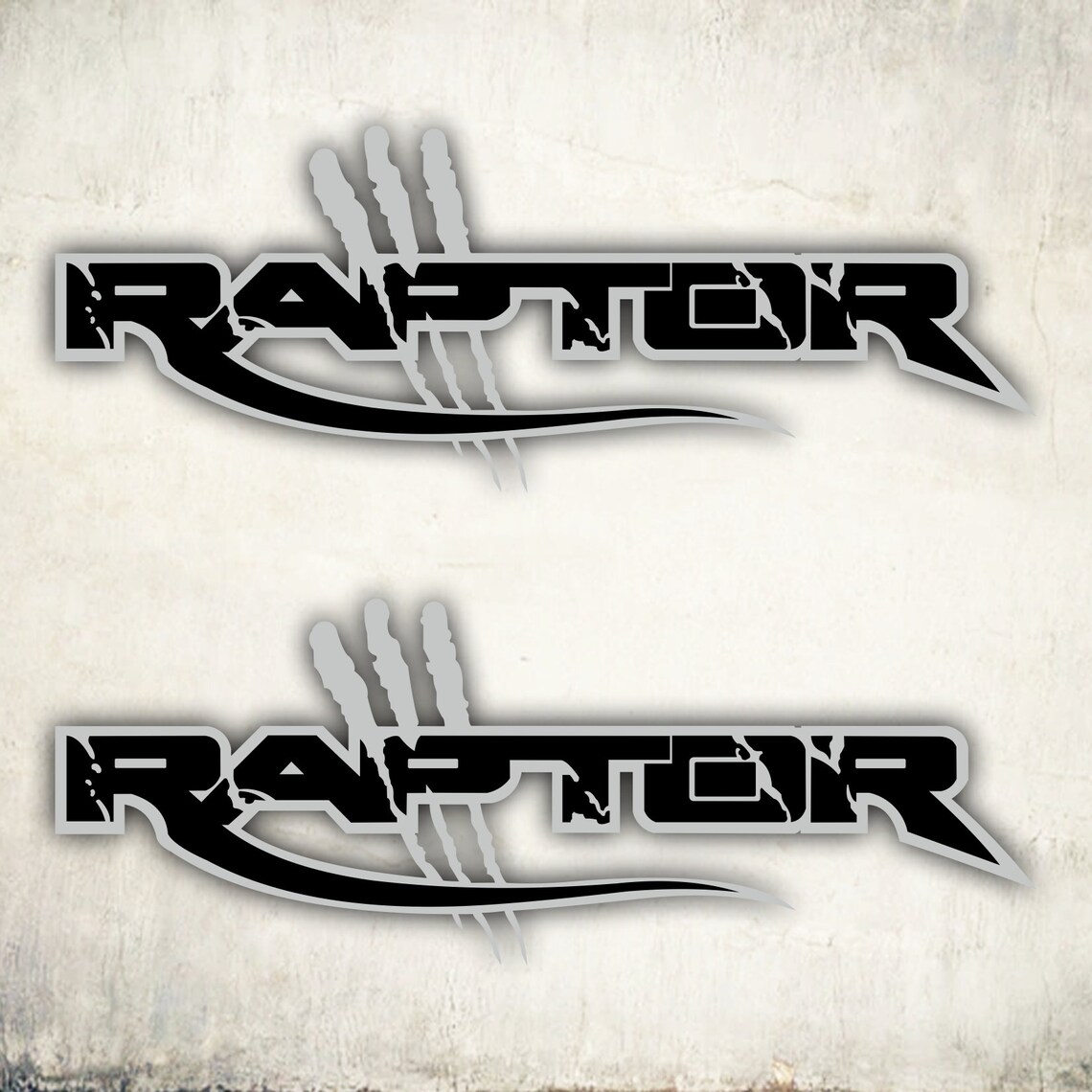 Raptor Vinyl Decal Sticker Negro mate Set - Etsy México