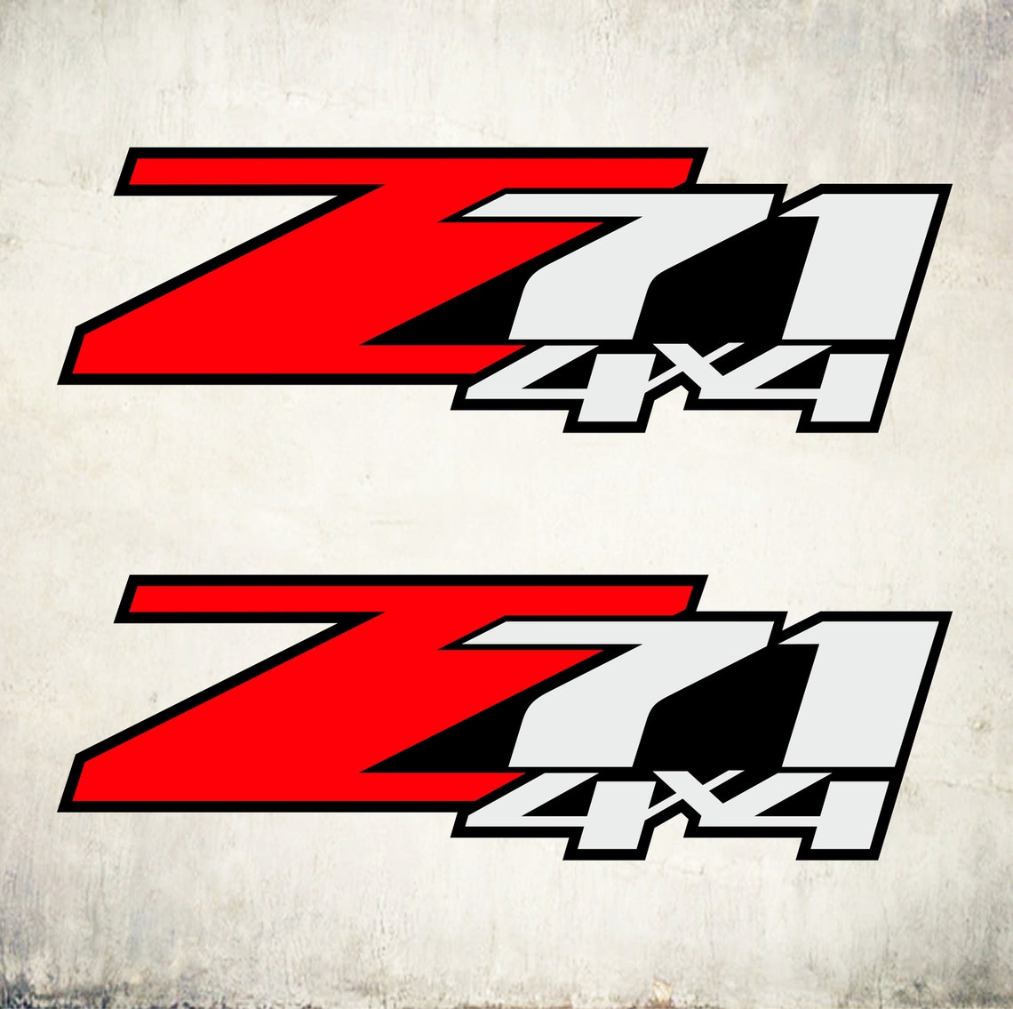 Z71 4x4 Stickers Decals Silverado Truck Chevrolet SET - Etsy