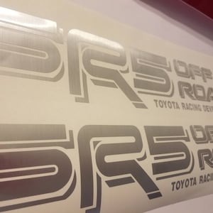 SR5 OFF ROAD Chrome Brushed Decal Tundra Tacoma Silverado Truck ...