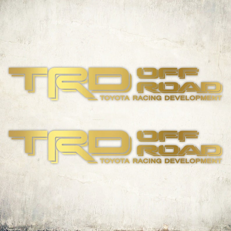 TRD off Road Decal Sticker SET GOLD Matte - Etsy