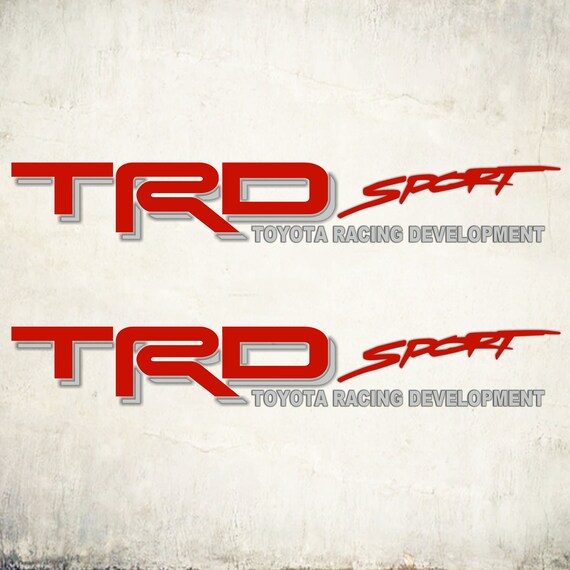 Electronics & Accessories TRD sport decal sticker red SET 17 x4 Decals ...