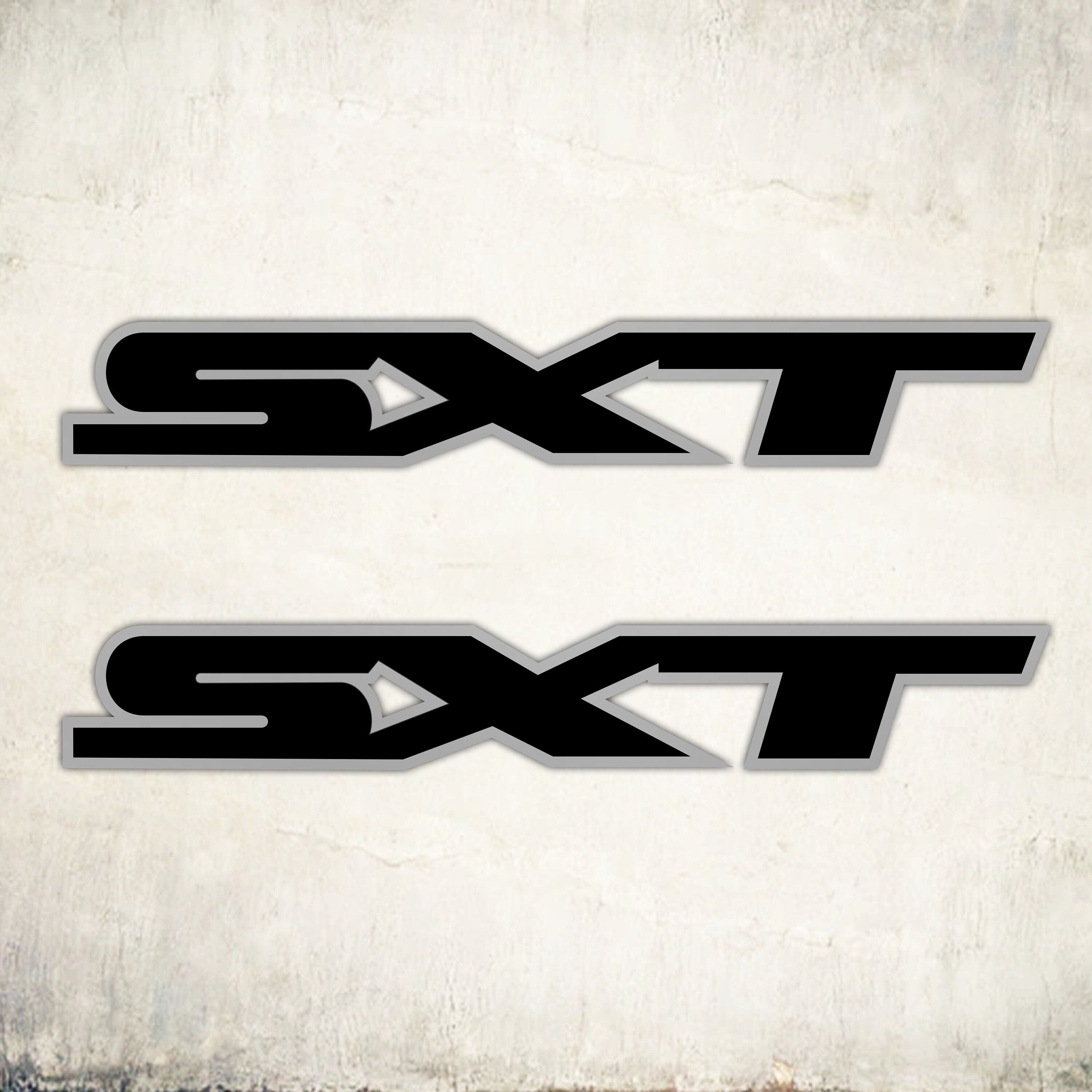 SXT Decal Sticker Flat Black TRUCK set Dodge - Etsy