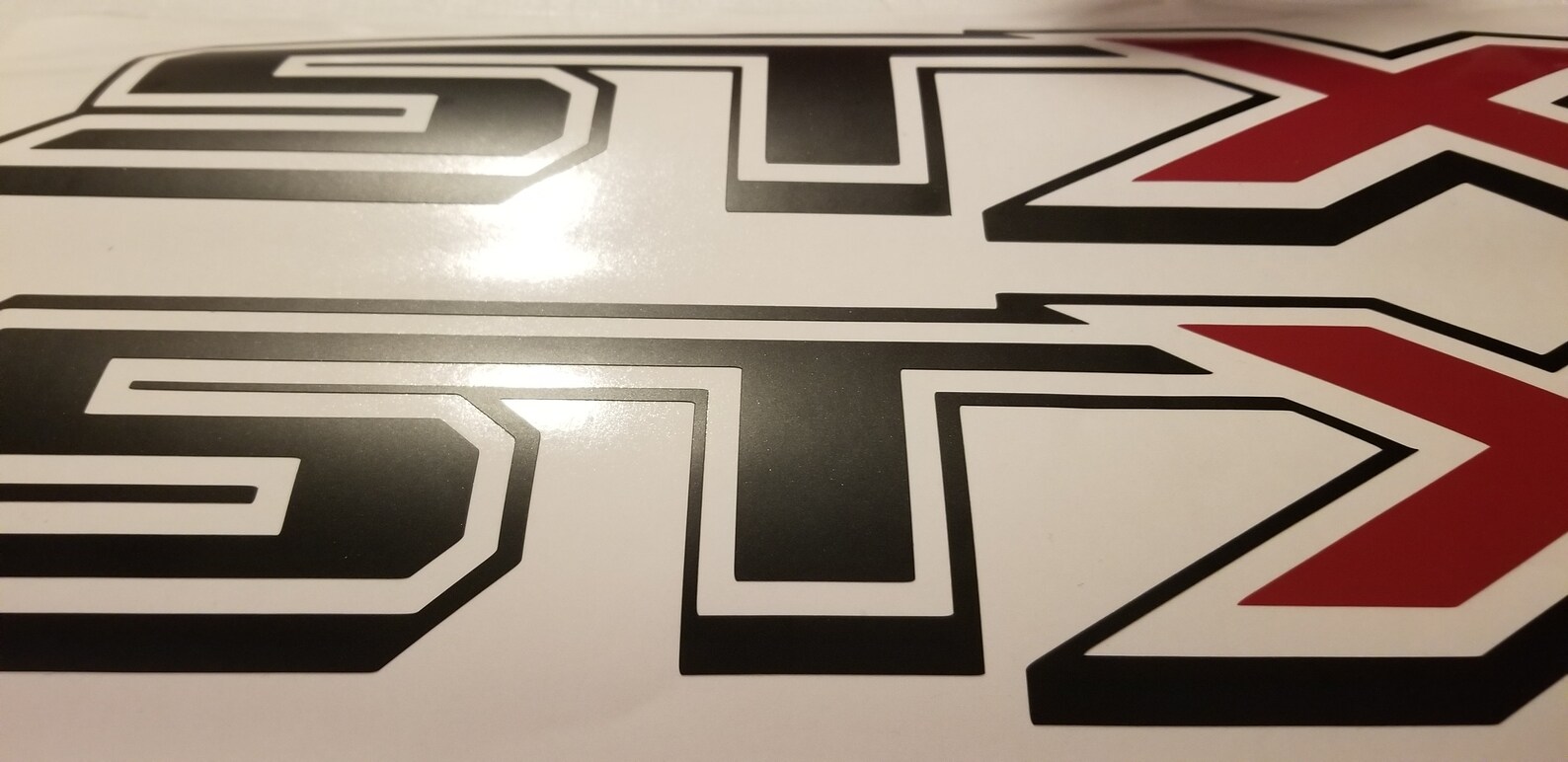 STX Decal Stickers Black and Red Silverado Ford 150 Super - Etsy