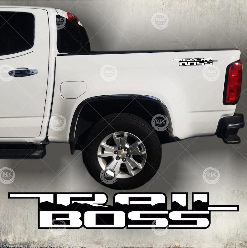 TRAIL BOSS Decal Sticker SET Truck Cut Vinyl - Etsy