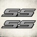 Camaro SS Stickers Decal, Edition Special Chromo Brushed (SET) - Etsy