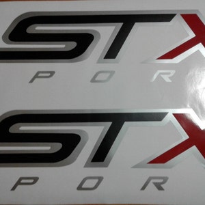 STX sport decal stickers flat black silverado truck chevrolet | Etsy