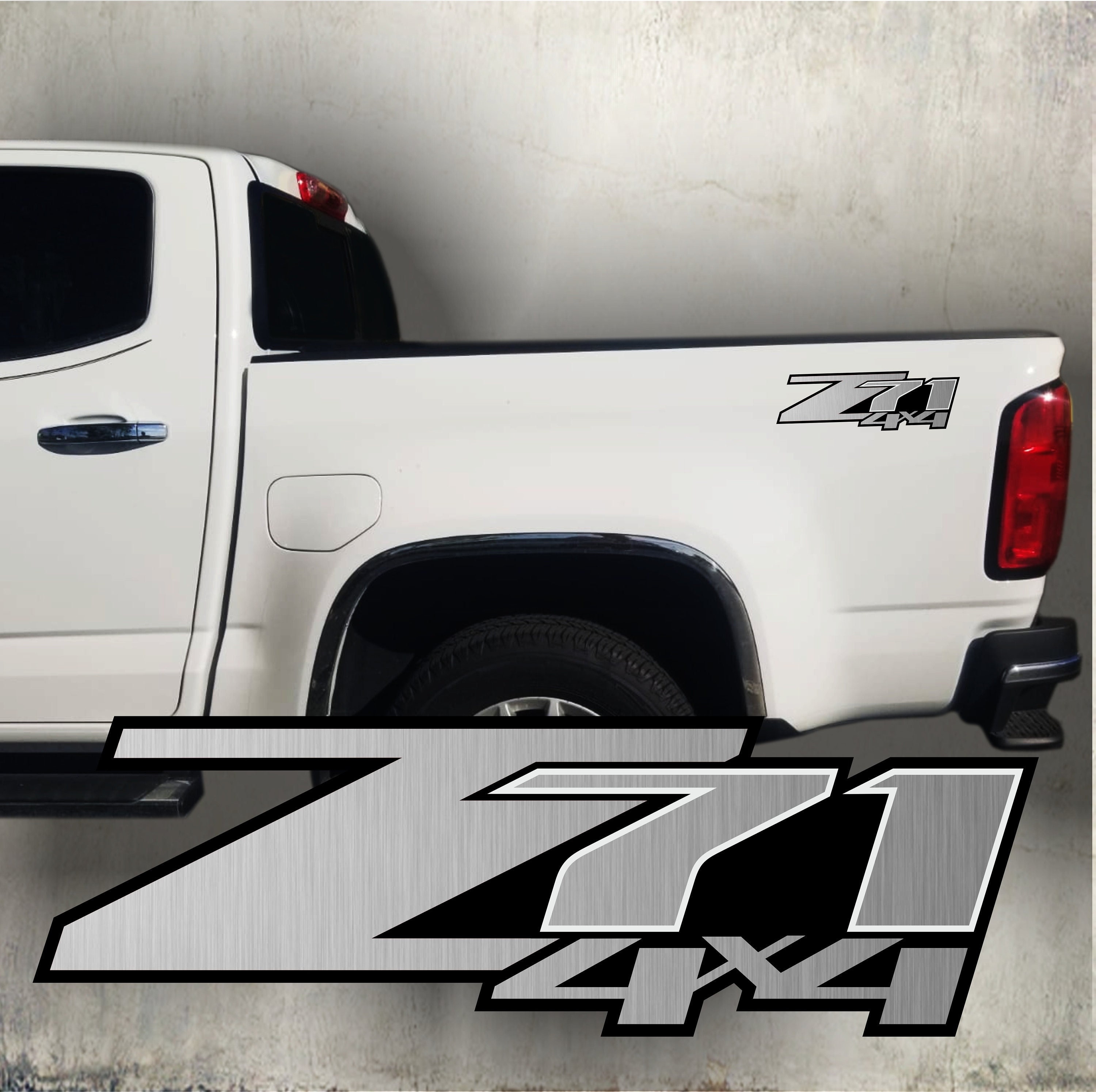 Z71 4x4 Stickers Decal Chromo Brushed Silverado Truck set - Etsy