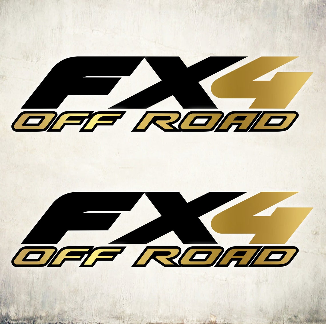 Fx4 off Road Decal Sticker, Black Matte and Gold / Set - Etsy