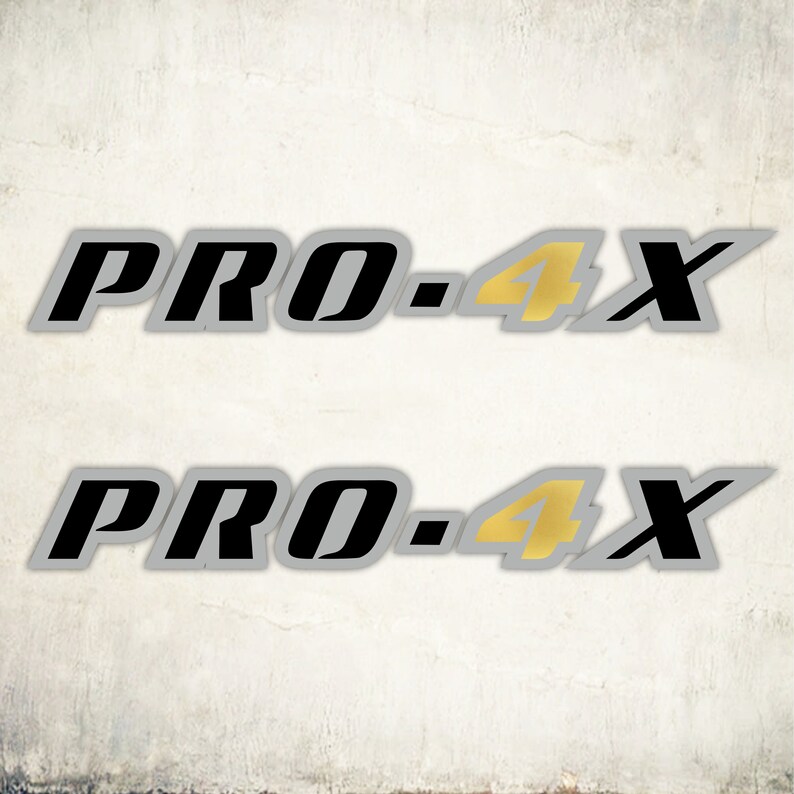 PRO 4X Decal Sticker Cut Vinyl Truck ( 18" X 3" ) SET - Etsy