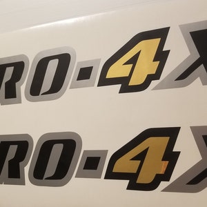 PRO 4X Decal Sticker Cut Vinyl Truck ( 18" X 3" ) SET - Etsy