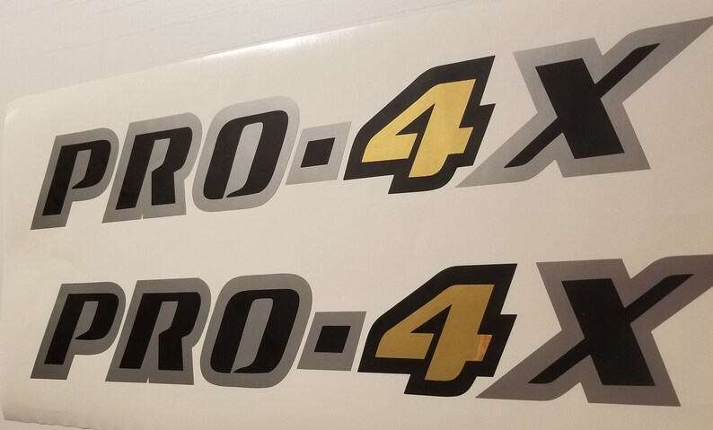 PRO 4X Decal Sticker Cut Vinyl Truck 18 X 3 - Etsy