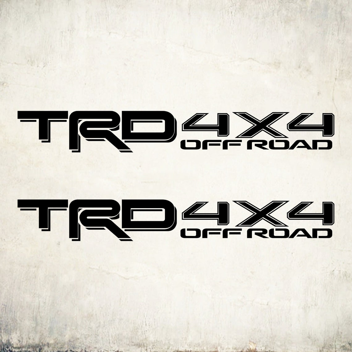 TRD 4x4 off Road Decal Sticker Black Matte SET Truck Cut - Etsy