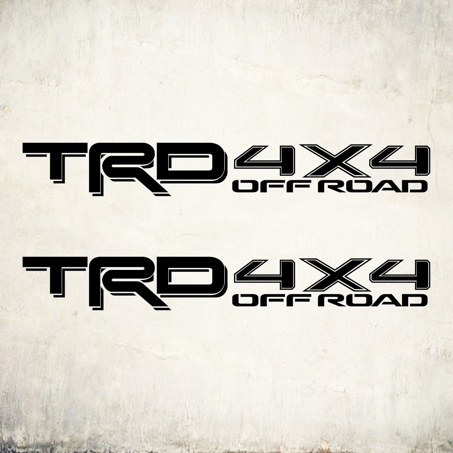 TRD 4x4 off Road Decal Sticker Black Matte SET Truck Cut - Etsy