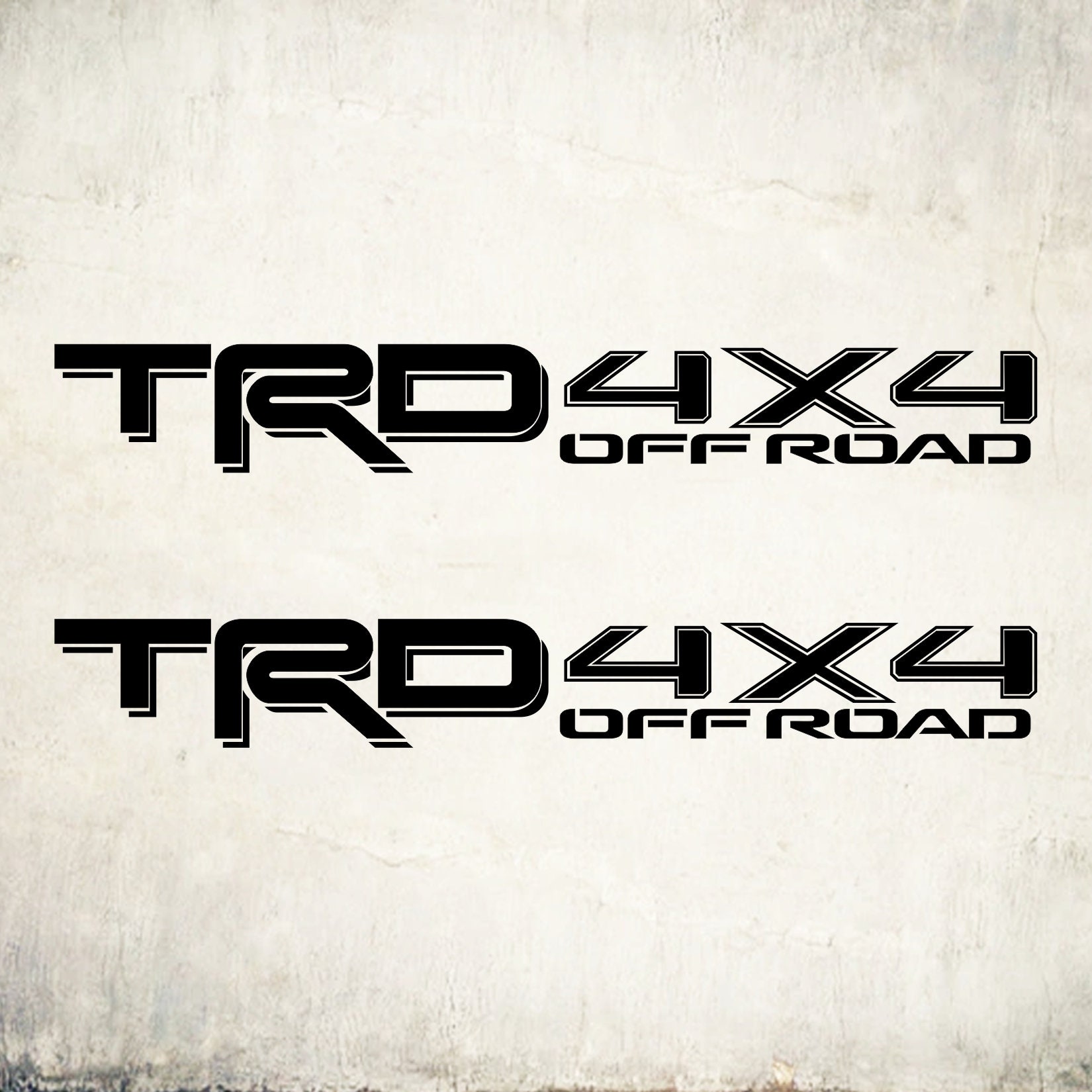 TRD 4x4 off Road Decal Sticker Black Matte SET Truck Cut - Etsy