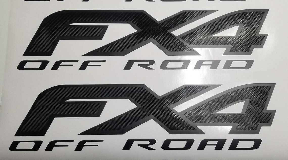 Fx4 Off road Decal Sticker fiber carbon truck Ford 16 - Etsy.de
