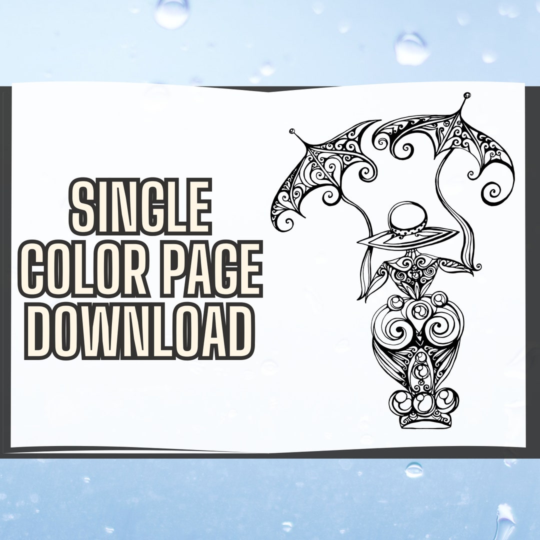 Teacup Color Page Digital Instant Download, Printable, PDF, Stress ...