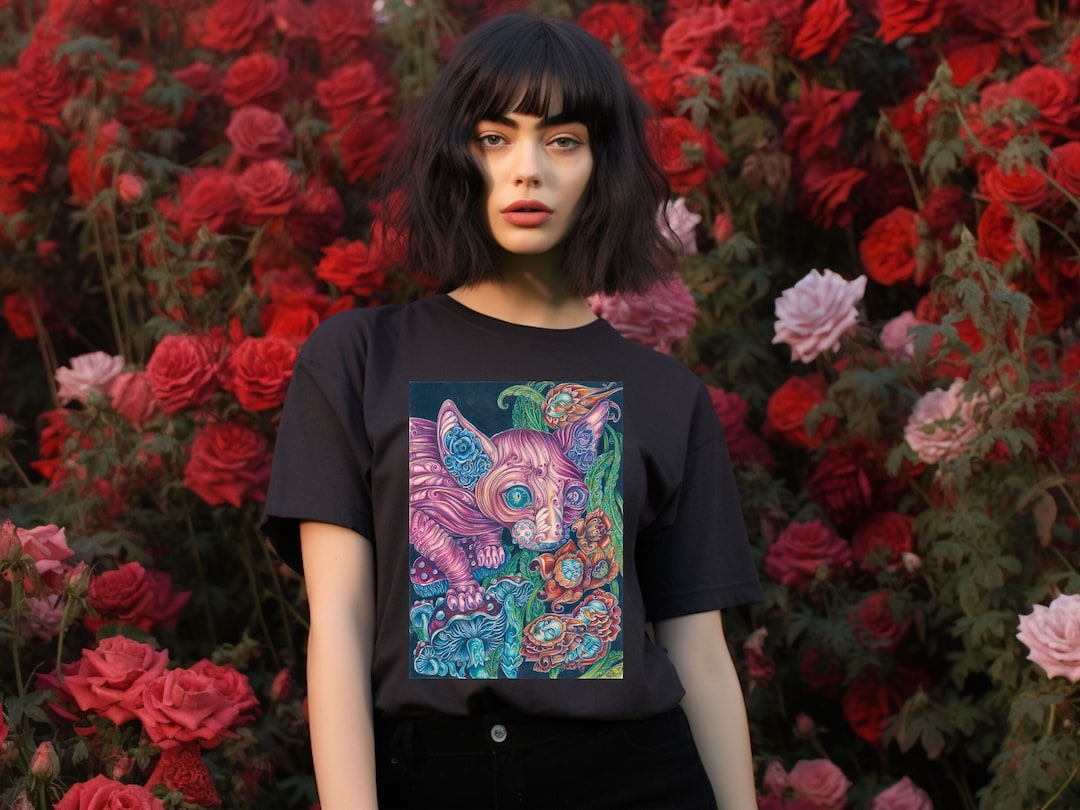 Sphynx Cat T-shirt | Dreamcore Aesthetic | Grunge Clothing | Edgy ...