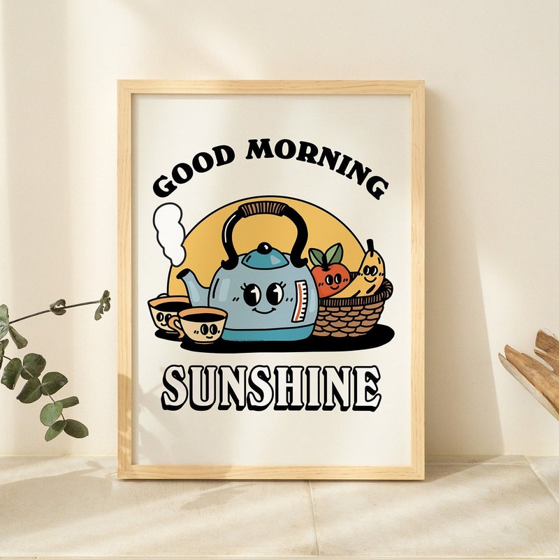 Retro Kitchen Poster - Etsy
