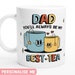 Custom Dad Mug, Personalized Gift for Dad, Ceramic Coffee Cup, Daddy ...